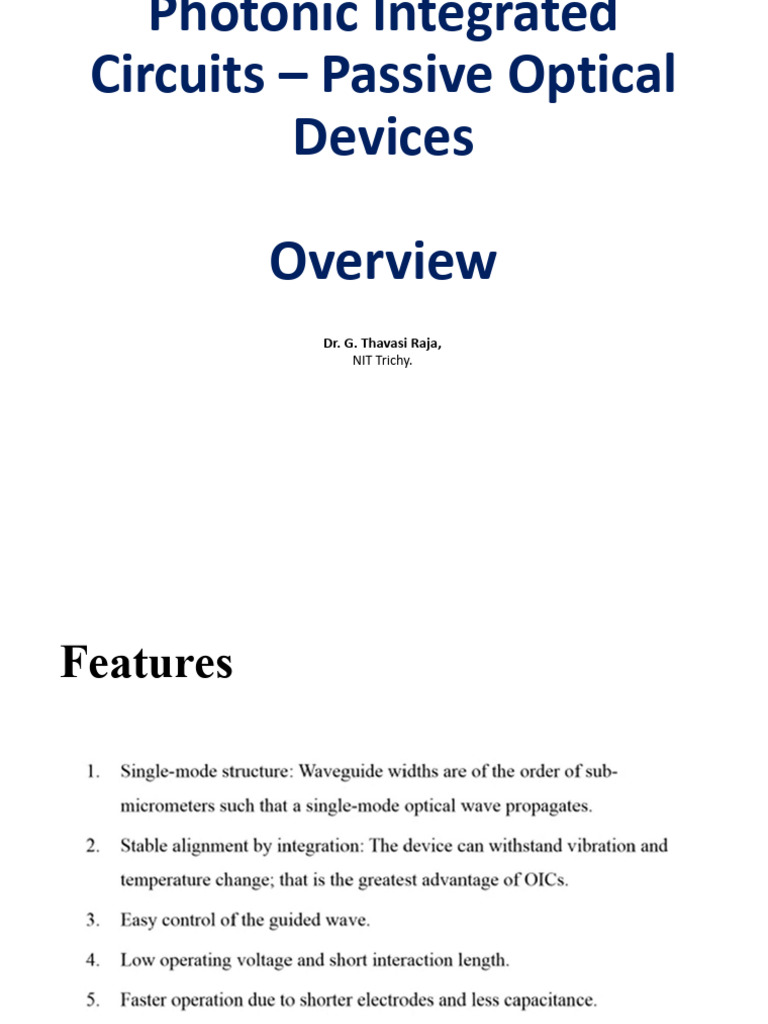 Passive Optical Devices | PDF