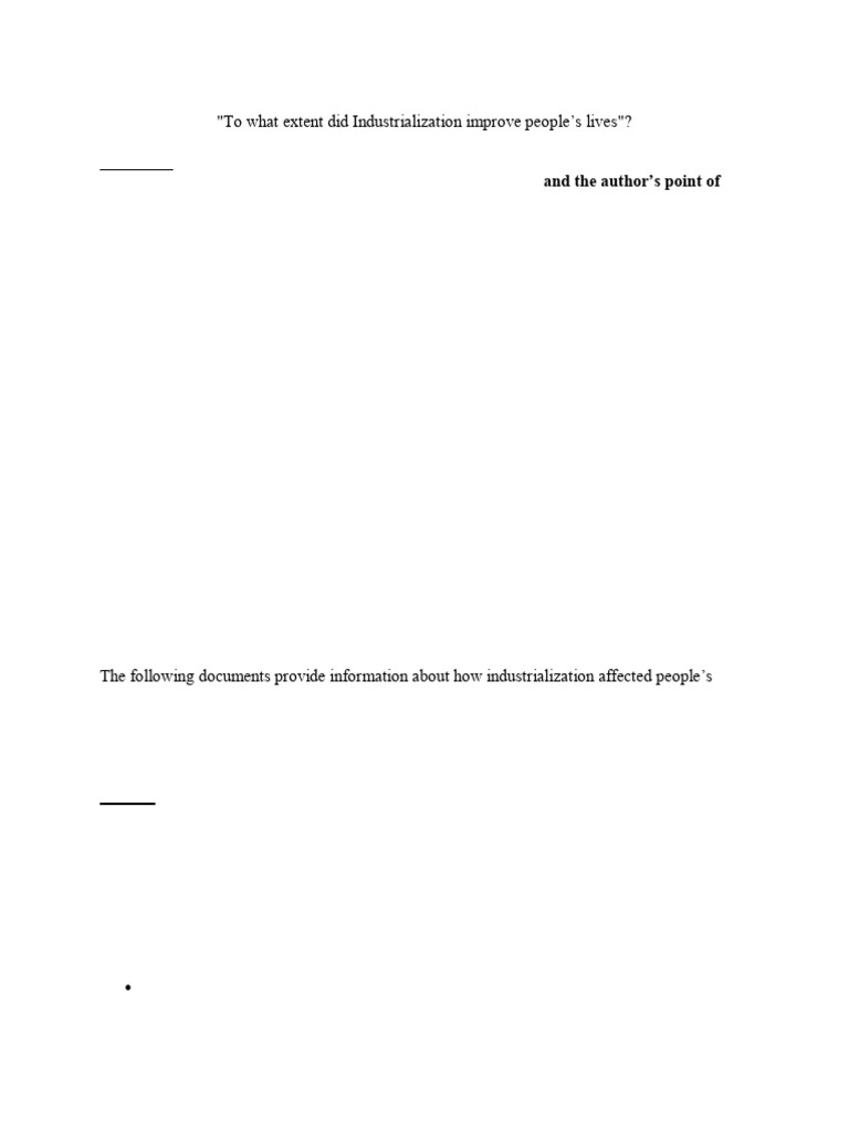 US CH 6 A New Industrial Age DBQ | PDF | Question | Essays