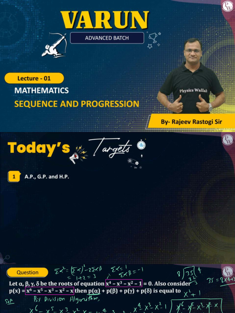 Sequence and Series 01 | PDF