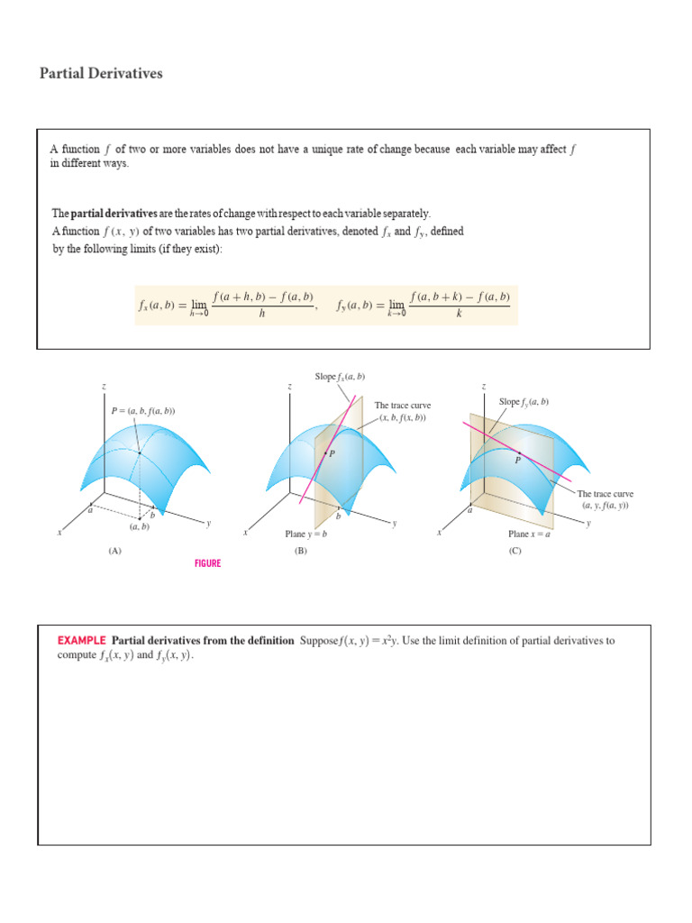 Partial Derivatives | PDF | Derivative | Mathematical Concepts