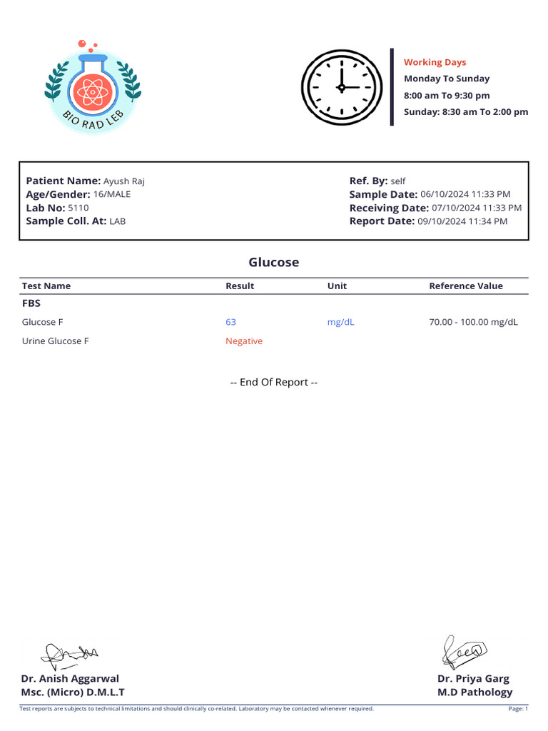 Glucose Ayush Raj 1728497157092 | PDF
