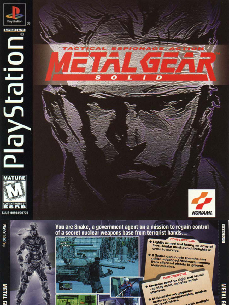 Metal Gear Solid The Essential Collection - 2008 - Konami | PDF
