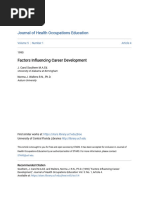 Social Cognitive Theory in Career Development | PDF | Self Efficacy ...