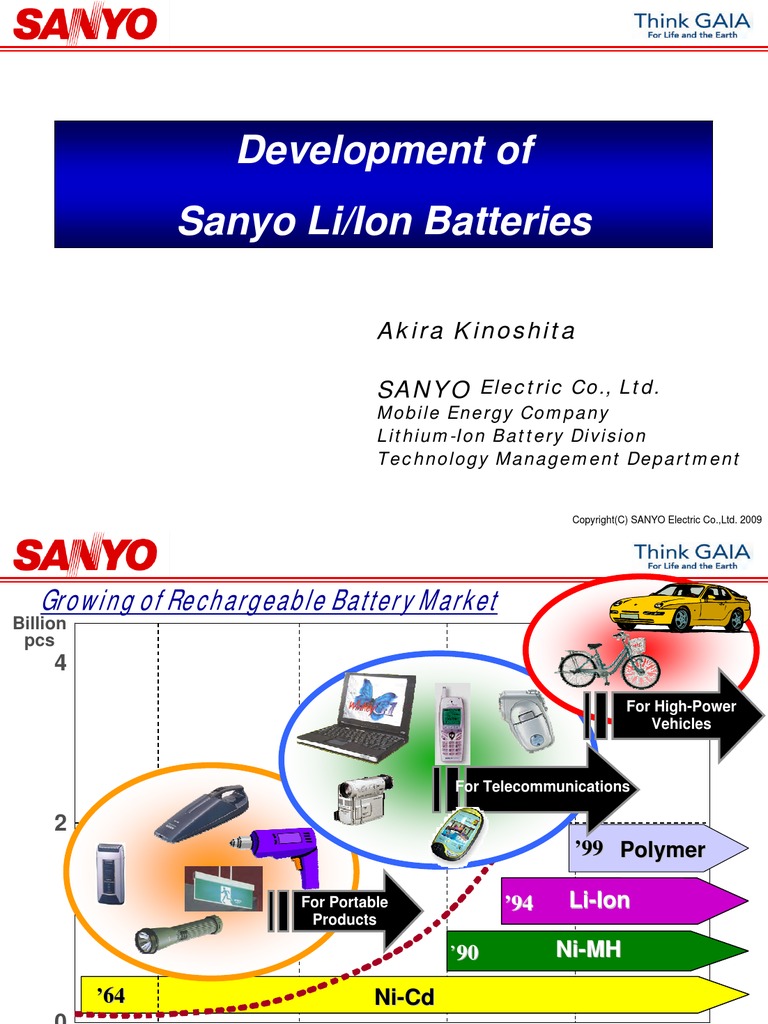 Sanyo 26th International Battery Seminar | PDF | Lithium Ion Battery ...