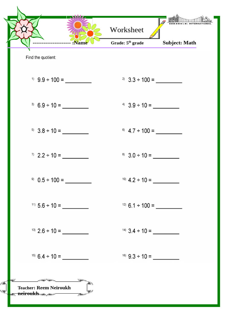 Free Worksheet | PDF | Teaching Methods & Materials