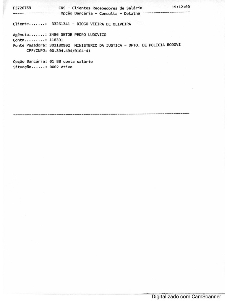 Modelo de Extrato | PDF