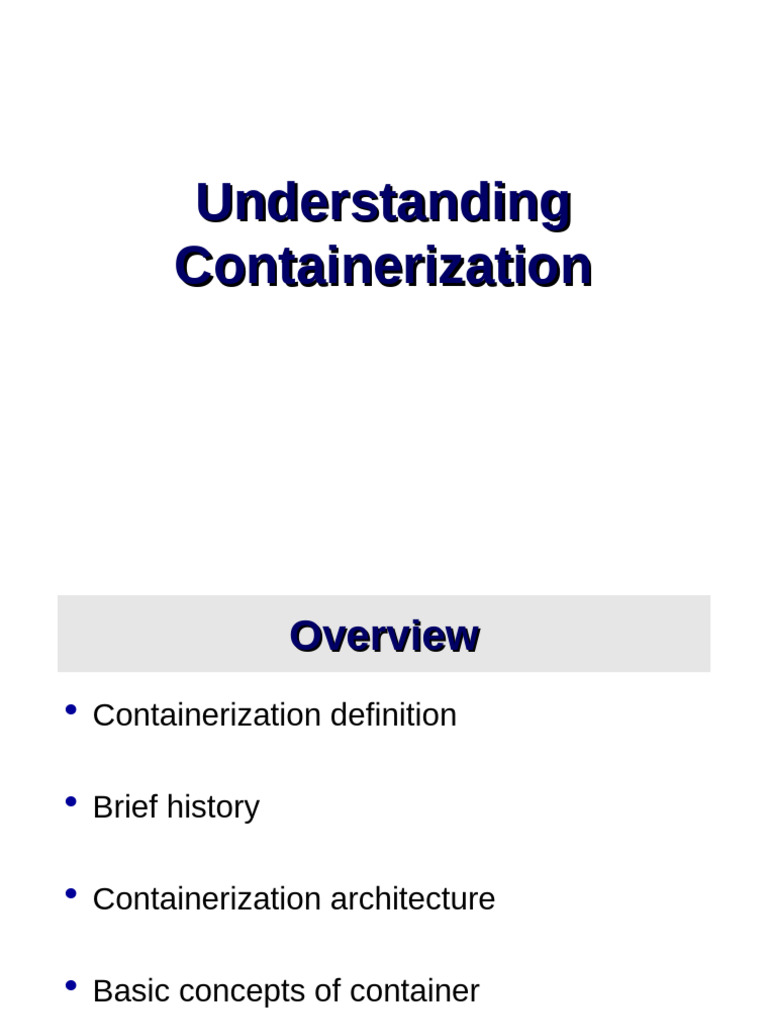 L4 - Understanding Containerization | PDF | Virtualization | Virtual Machine