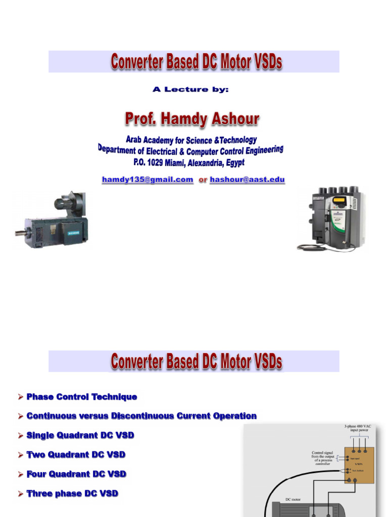 Phase Control in DC VSDs Explained | PDF | Power Electronics ...
