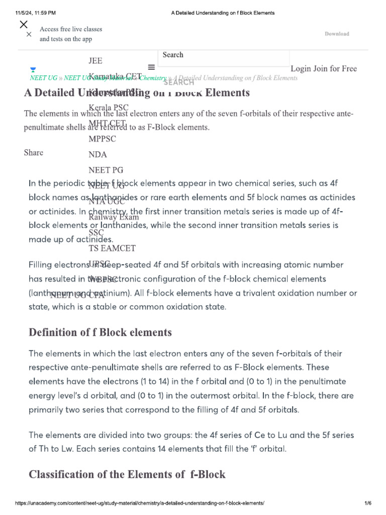 F Block | PDF