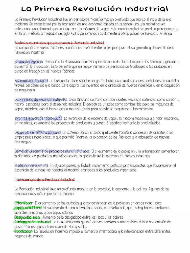 1 Era Revolución Industrial | PDF