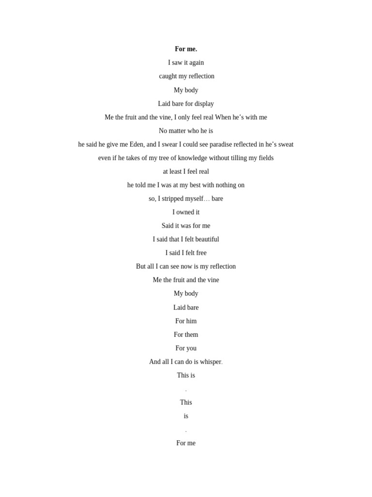 For Me | PDF