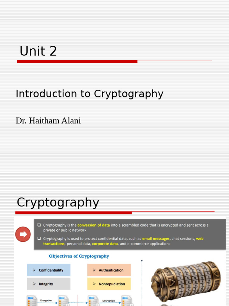 Unit 2 - Cryptography | PDF | Cryptography | Encryption