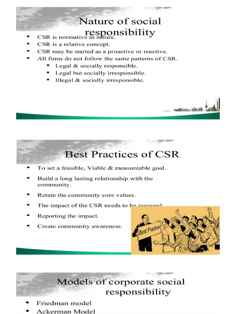 CSR Theory | PDF