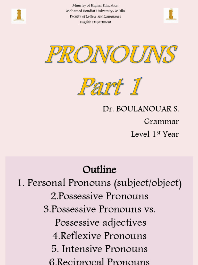 5 Pronouns | PDF | Pronoun | Noun