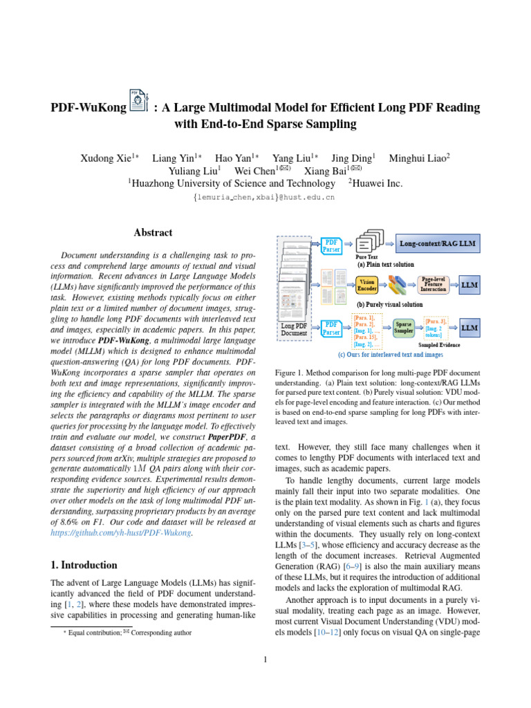 Empty: Pdf-Wukong: A Large Multimodal Model For Efficient Long PDF Reading With End-To-End ...