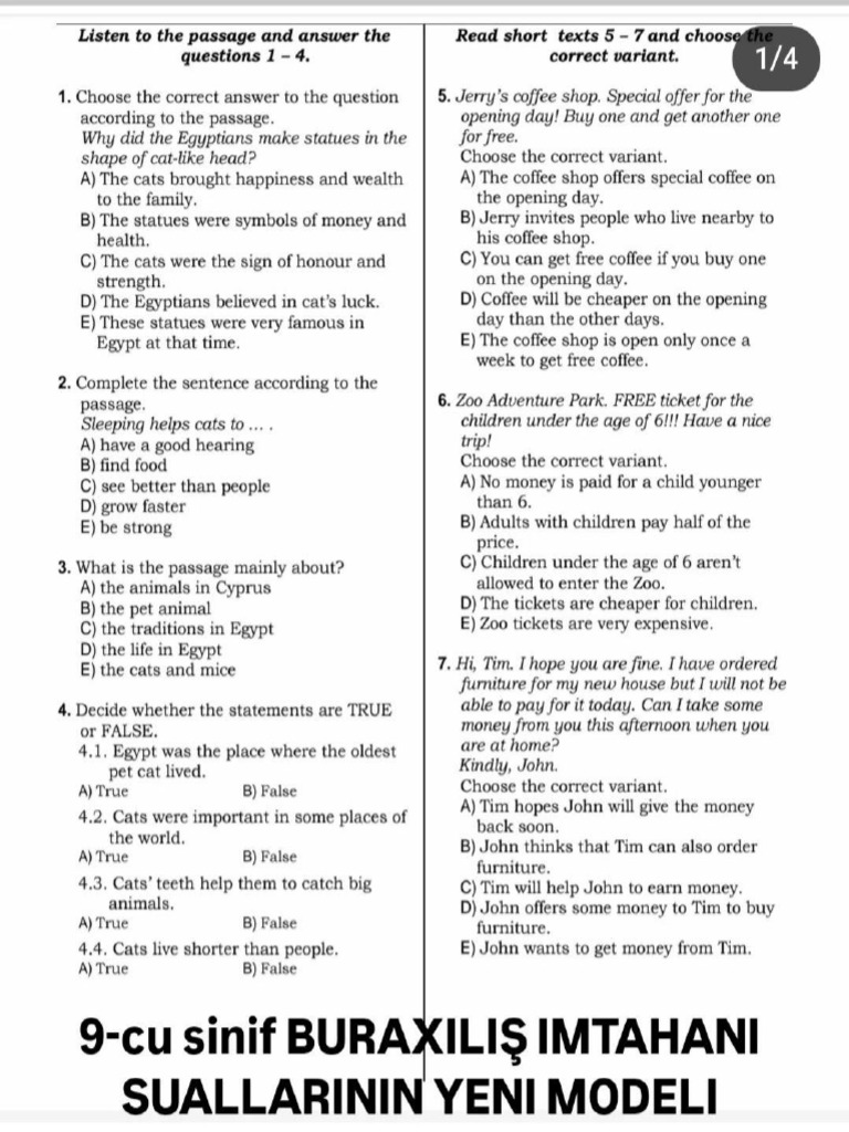 2025 Buraxilis 9 Sinif | PDF