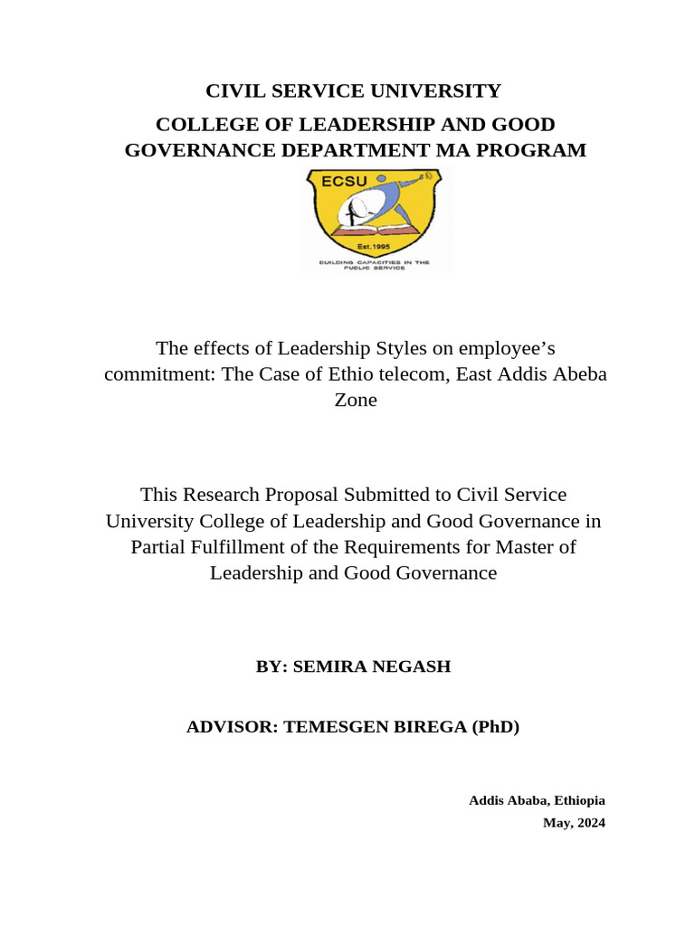 Semira Negash | PDF | Leadership | Transformational Leadership