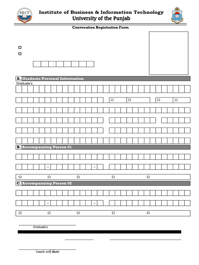 Convocation Registration Form | PDF