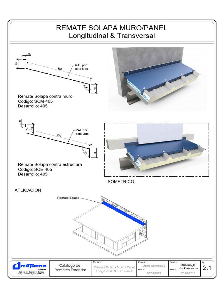 2.1 Remate Solapa Muro - Panel | PDF