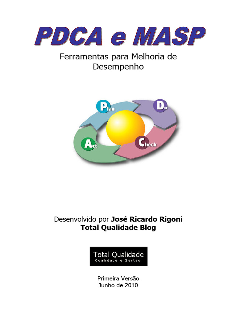 E-book sobre PDCA e MASP para Qualidade | PDF | Qualidade (negócios)