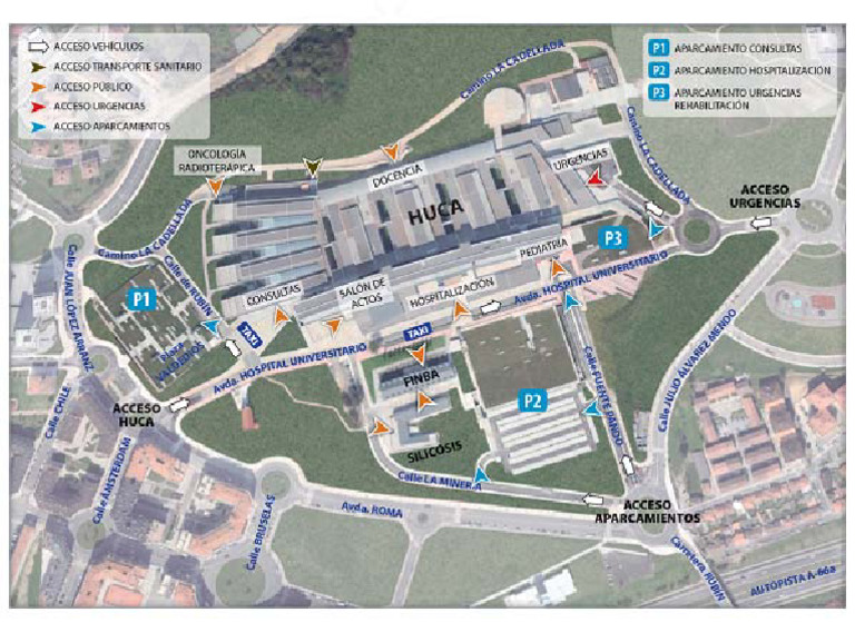 Plano Huca Accesos | PDF