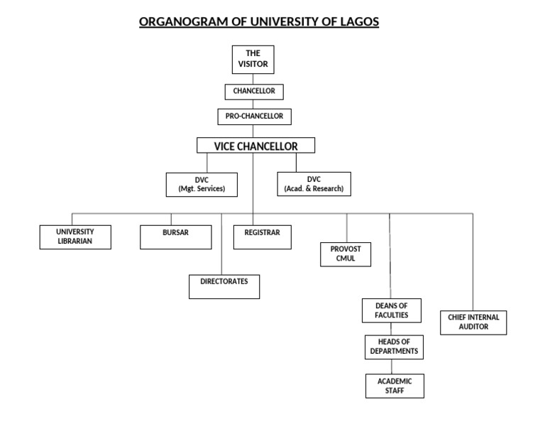 Organogram of University of Lagos | PDF