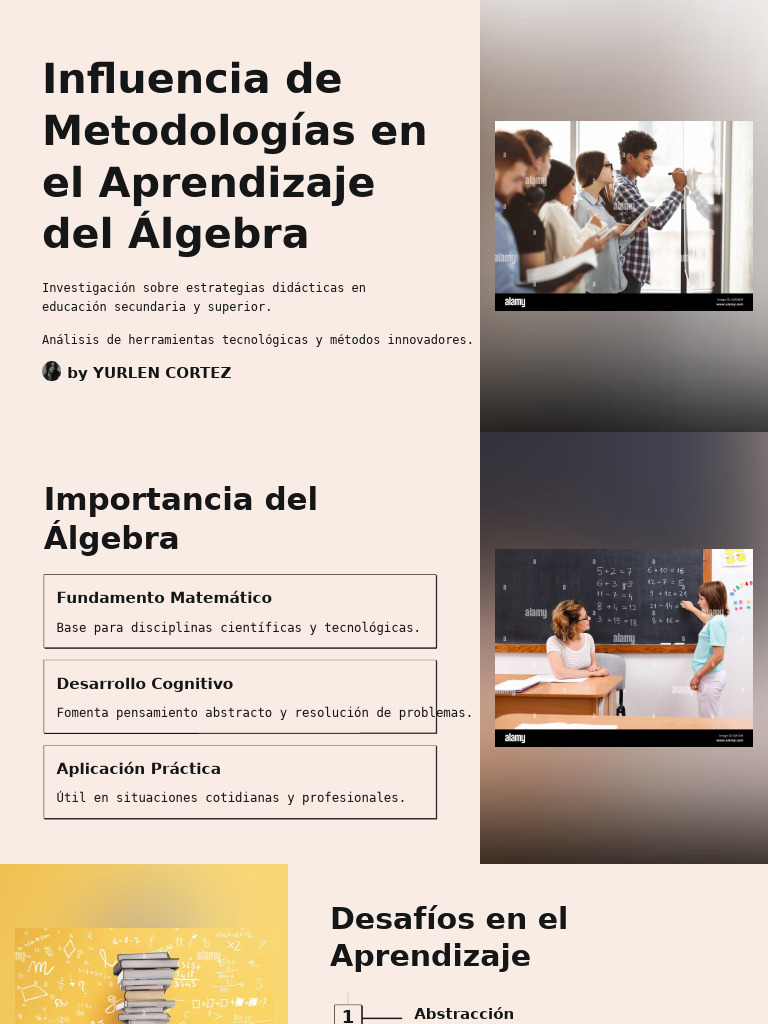 Influencia de Metodologias en El Aprendizaje Del Algebra | PDF | Aprendizaje | Modificación de ...