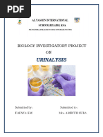 Urinalysis Report Form Template | PDF