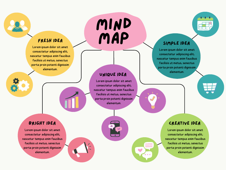 Colorful Playful Mind Map Graph | PDF