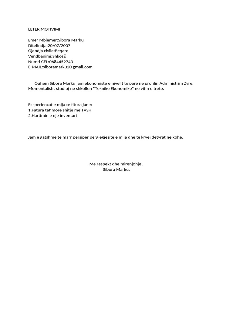 Leter Motivimi | PDF