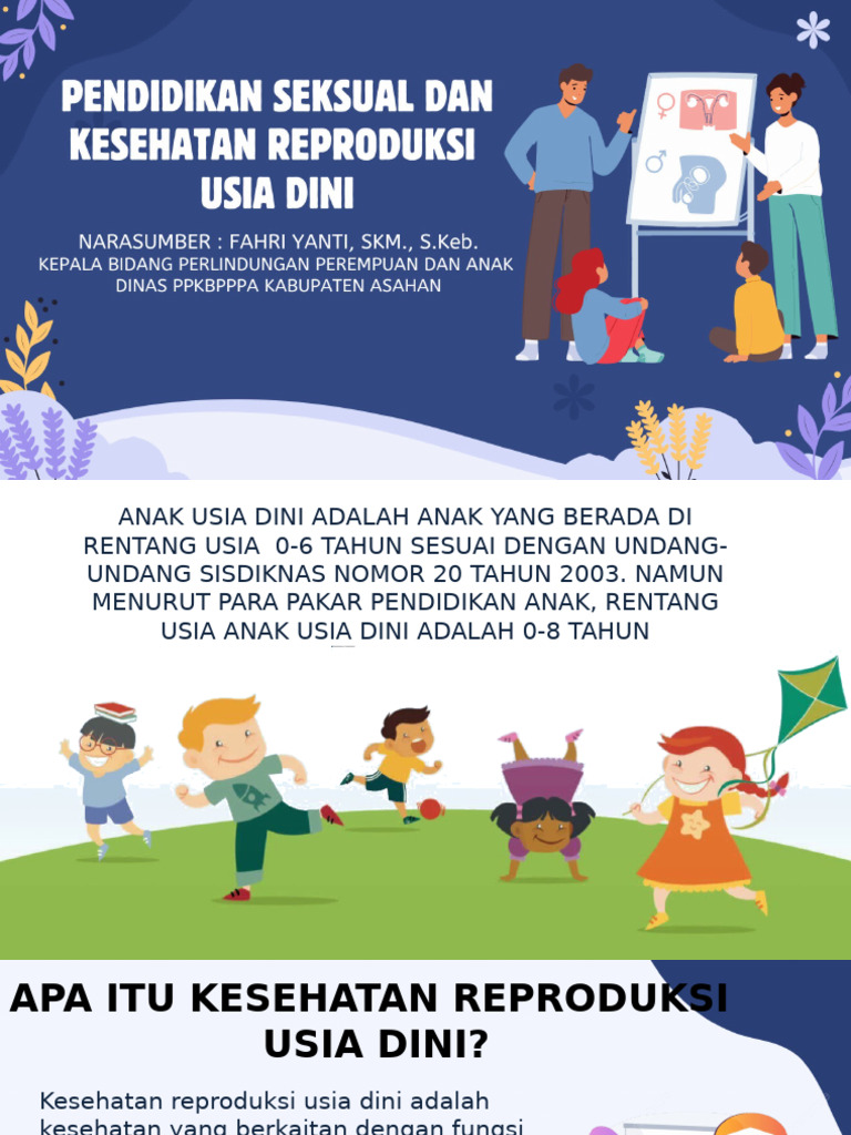 Pendidikan Seksual Dan Kesehatan Reproduksi Usia Dini-1 | PDF | Kesehatan Holistik
