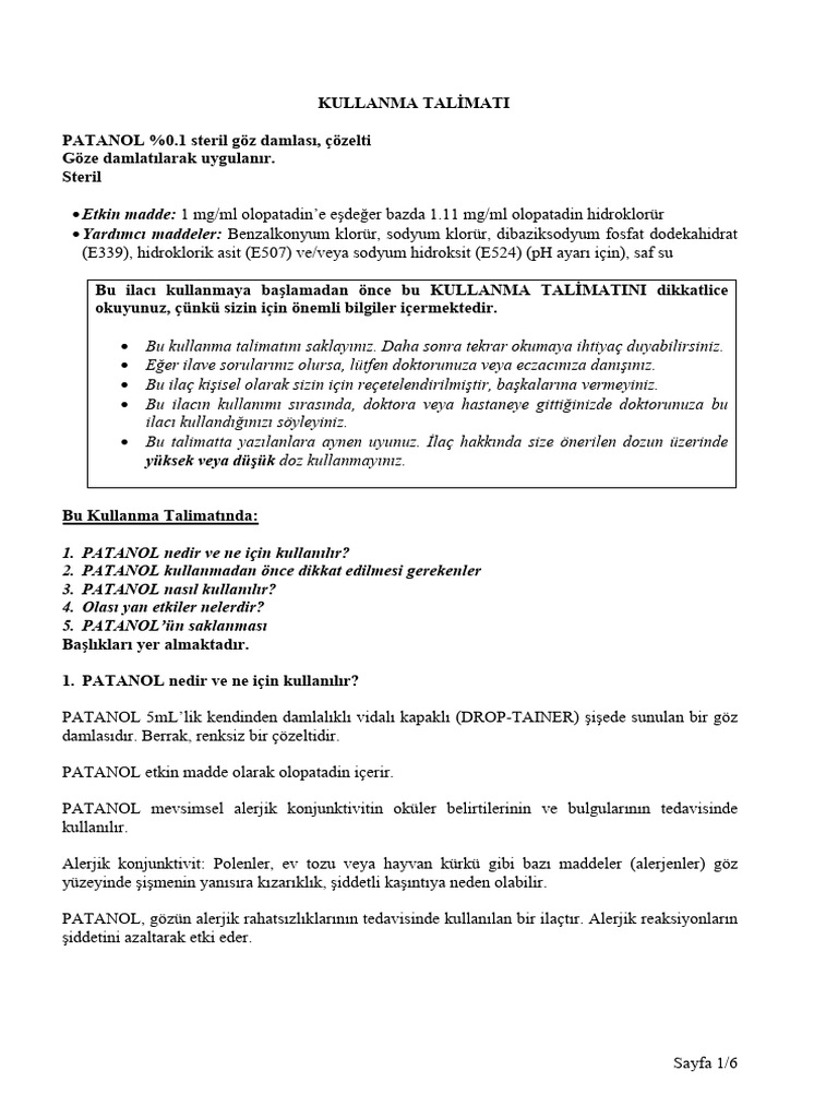 Patanol KT 30.09.2019-Puurstesisi | PDF