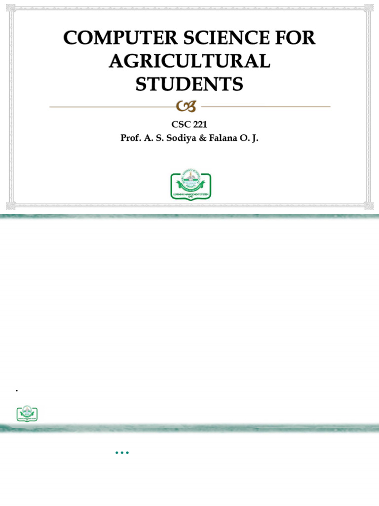 CSC221_Lecture1_101134 | PDF | Random Access Memory | Central ... CSC221_Lecture1_101134 | PDF | Random Access Memory | Central ...