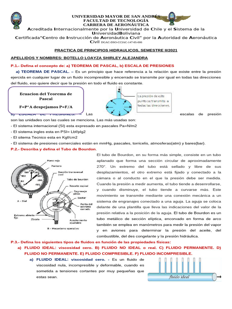 Hidro-P1 - Botello Loayza Shirley Alejandra | PDF | Viscosidad | Presión