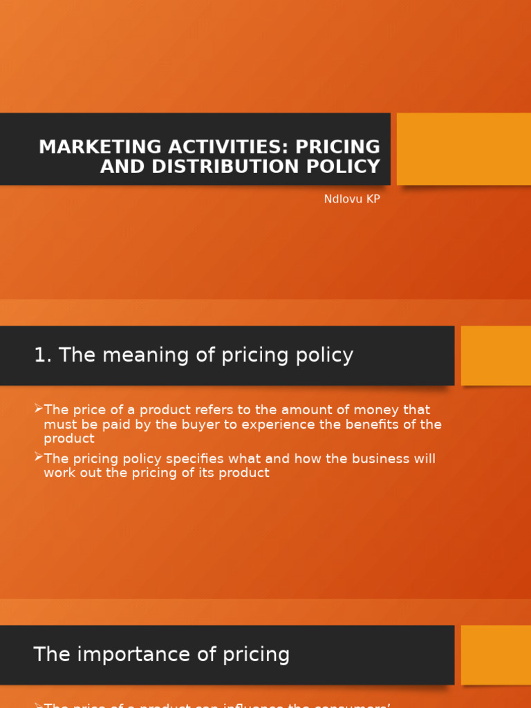 Marketing Activities | PDF | Pricing | Prices