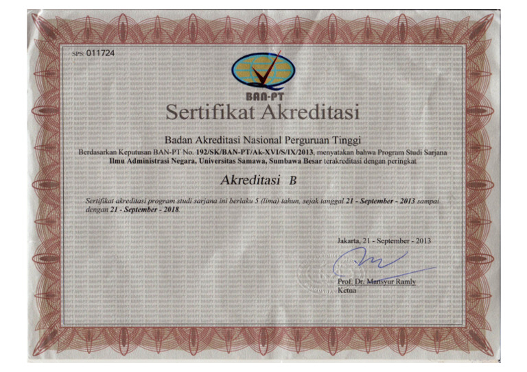 Sertifikat Akred Ian | PDF