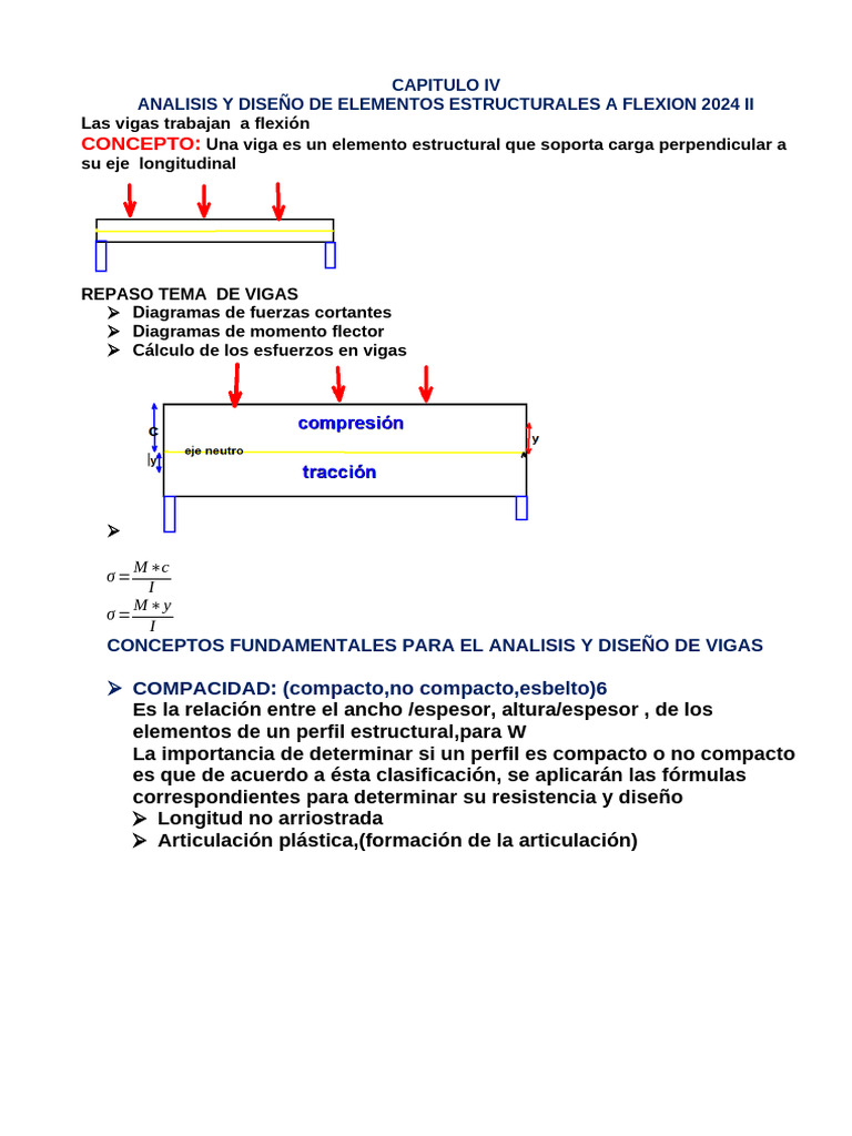 Capitulo Iv Diseño A Flexion | PDF | Viga (Estructura) | Doblar