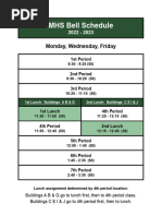 BHS 2024-2025 Bell Schedule FINAL | PDF