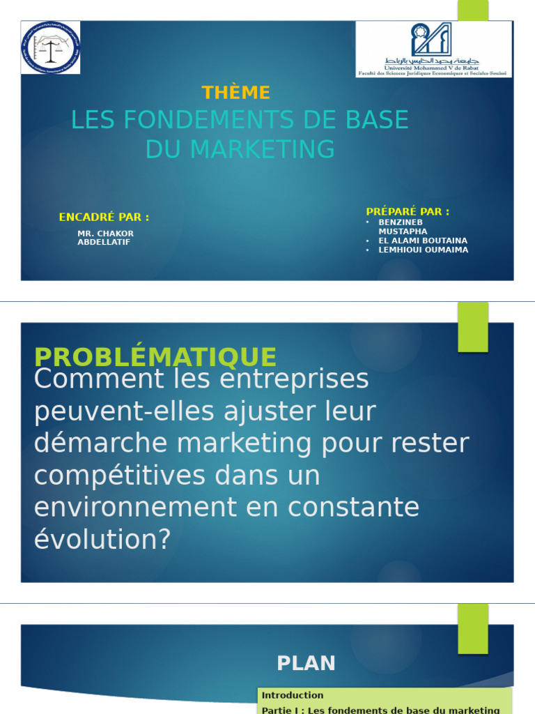 Fondement de Base Du Marketing PPT Détaillé Aaa | PDF ...