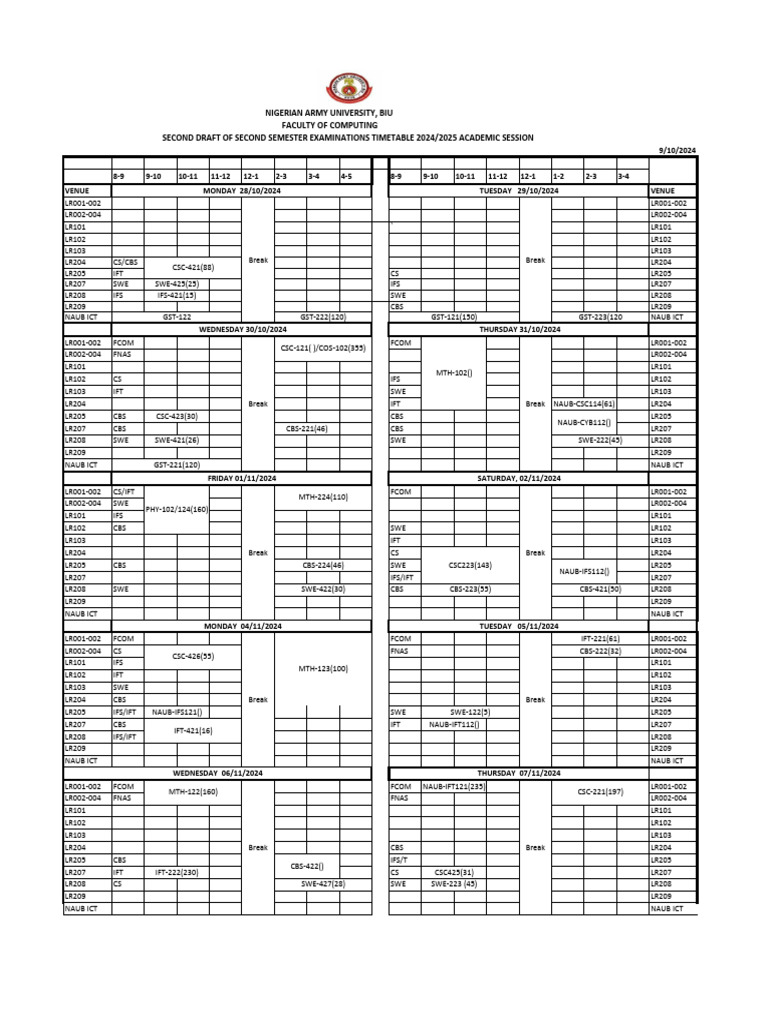 Second Draft of Fcom - Second - Exam - TT 2024-2025 Academic Session | PDF Second Draft of Fcom - Second - Exam - TT 2024-2025 Academic Session | PDF