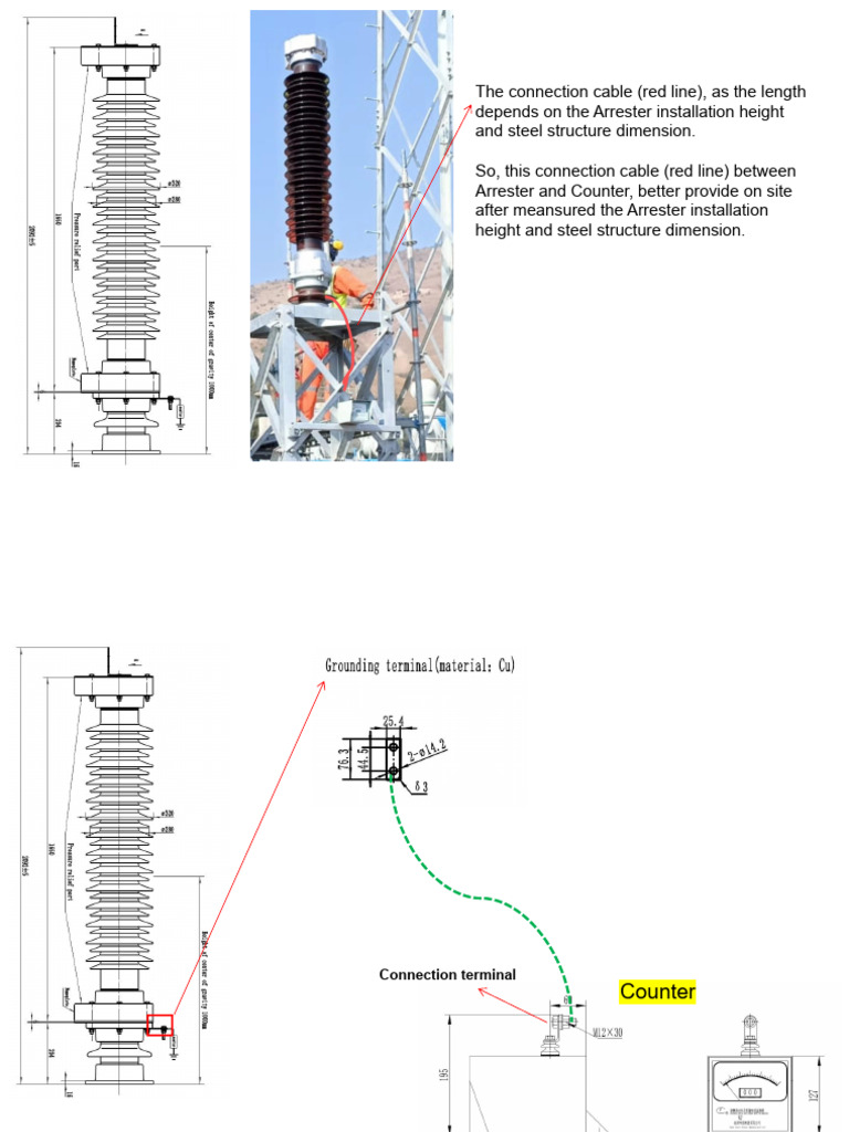Arrester to Counter Connection Cable Guide | PDF | Technology & Engineering