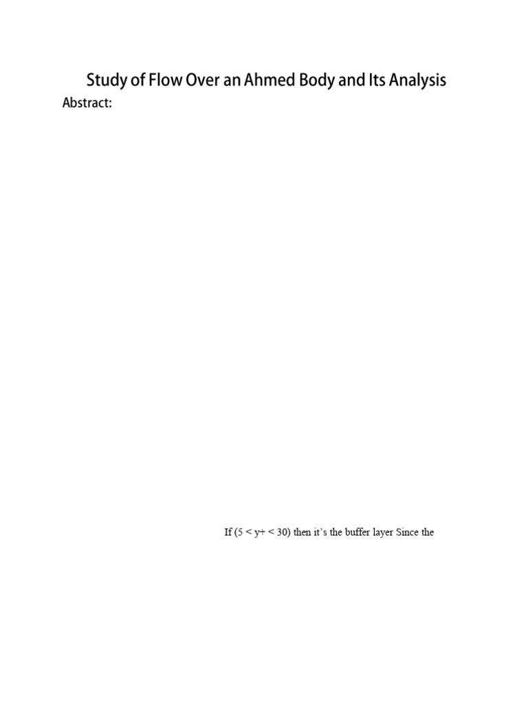 Ahmed Body Aerodynamics via CFD Simulation | PDF | Lift (Force ...