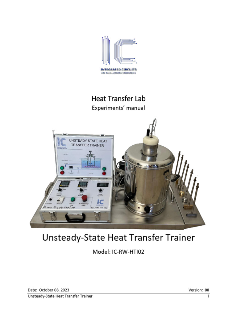 The Unsteady State Heat Transfer Manual | PDF | Convection | Heat Transfer