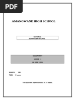 Grade 11 Geomorphology Revision Term 2 | PDF | Landscape | Geomorphology
