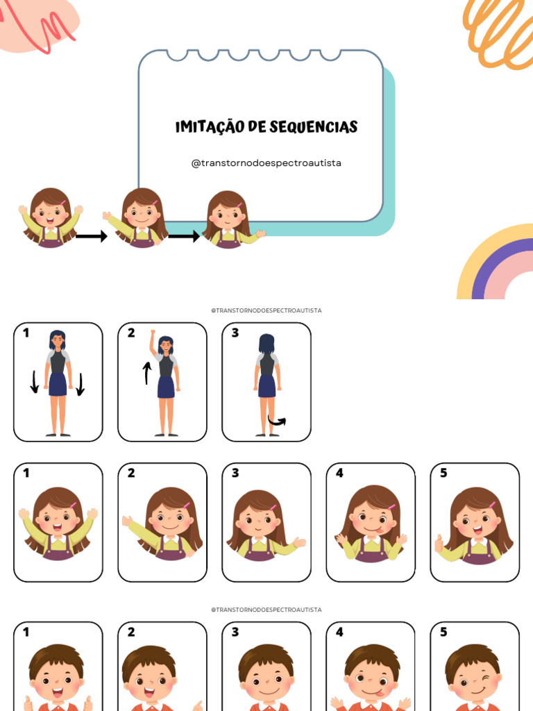 Atividades de Imitacao de Sequencias | PDF