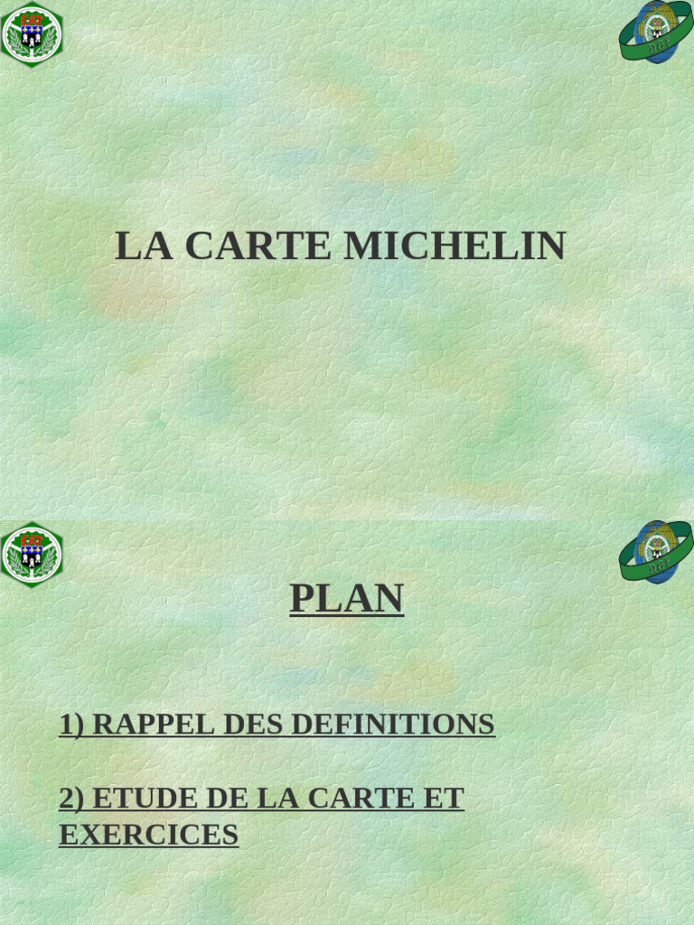 La Carte Michelin | PDF