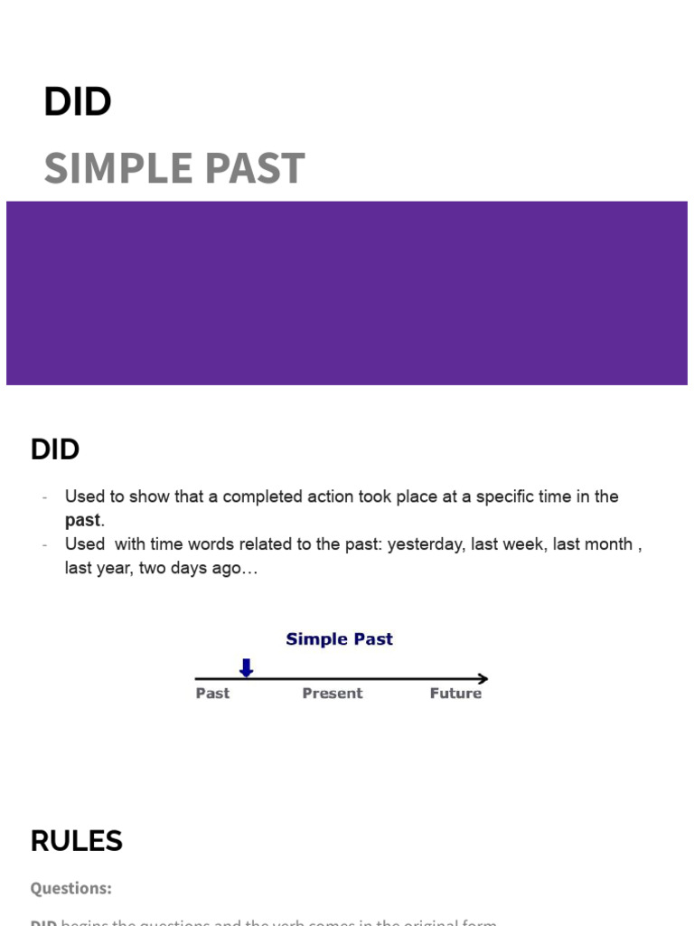 Simple Past | PDF