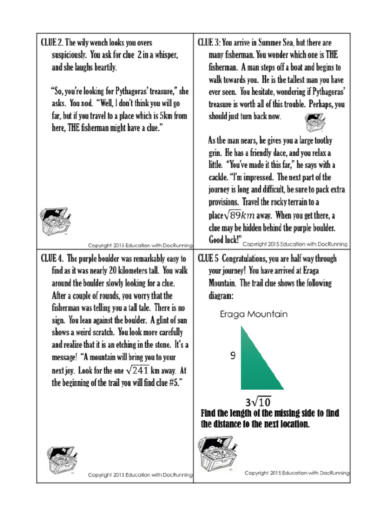 Pythagorean Treasure Map 2222 | PDF
