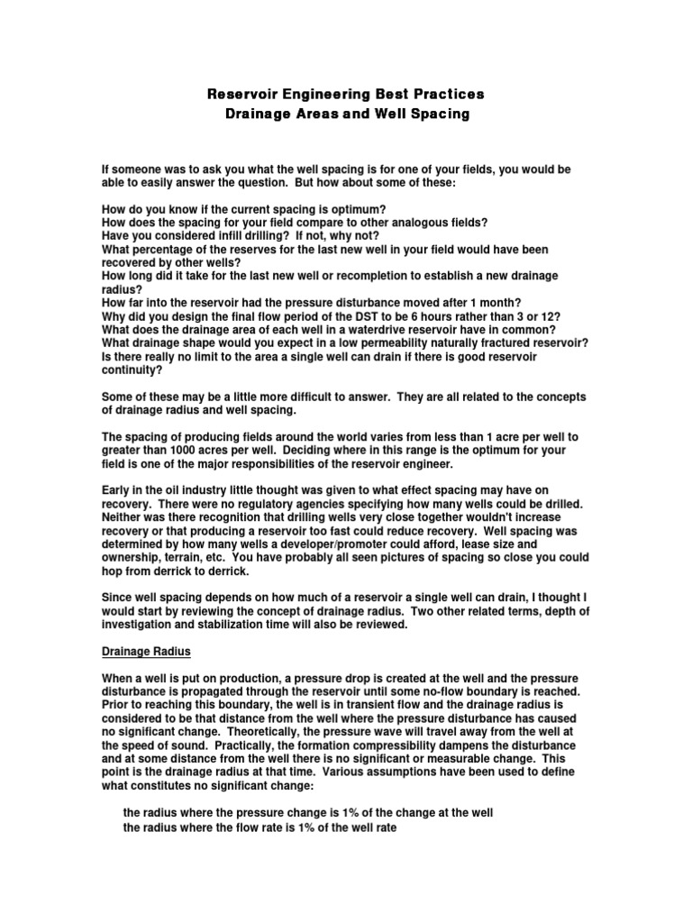 Reservoir Engineering Best Practices | PDF | Petroleum Reservoir ...