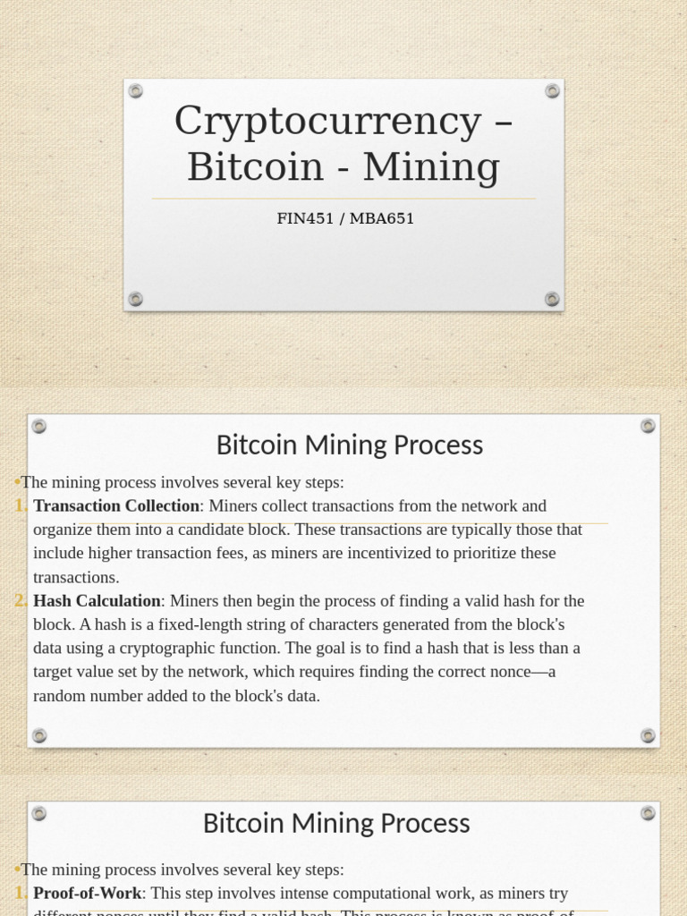 ppt_bitcoin_mining | PDF | Bitcoin | Distributed Computing